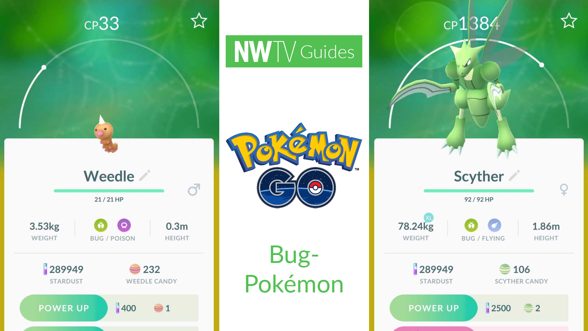 Bekijk alle Pokémon GO Bug Pokémon - NWTV