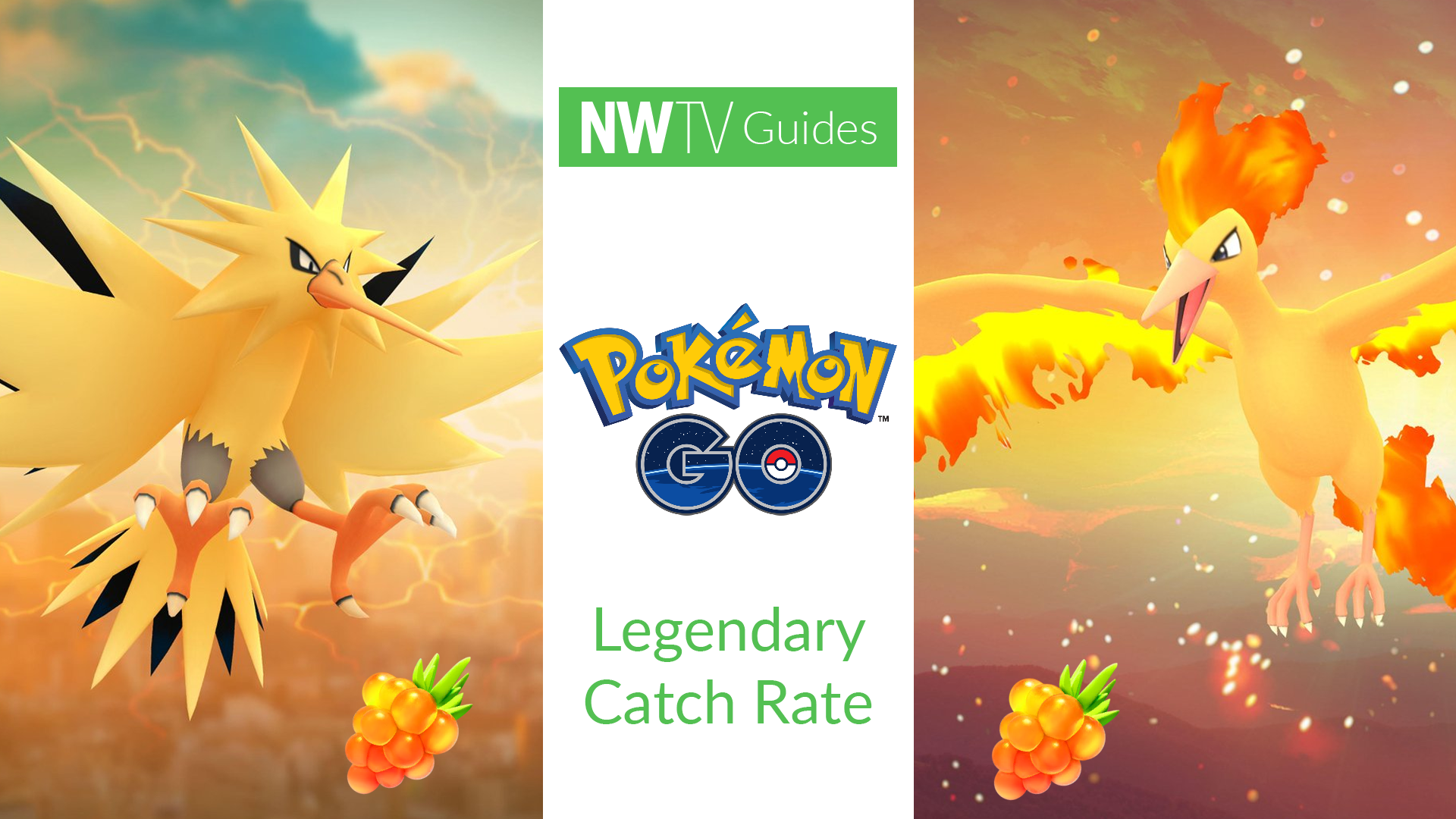 Legendary Birds Catch Rate Pokémon GO - NWTV