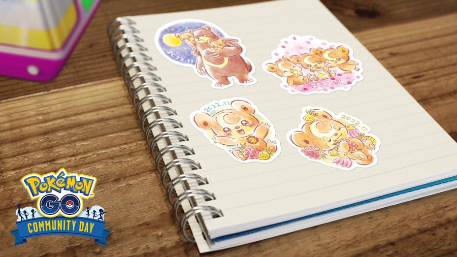 Dit zijn de Teddiursa Community Day-stickers die er al even zijn! - NWTV