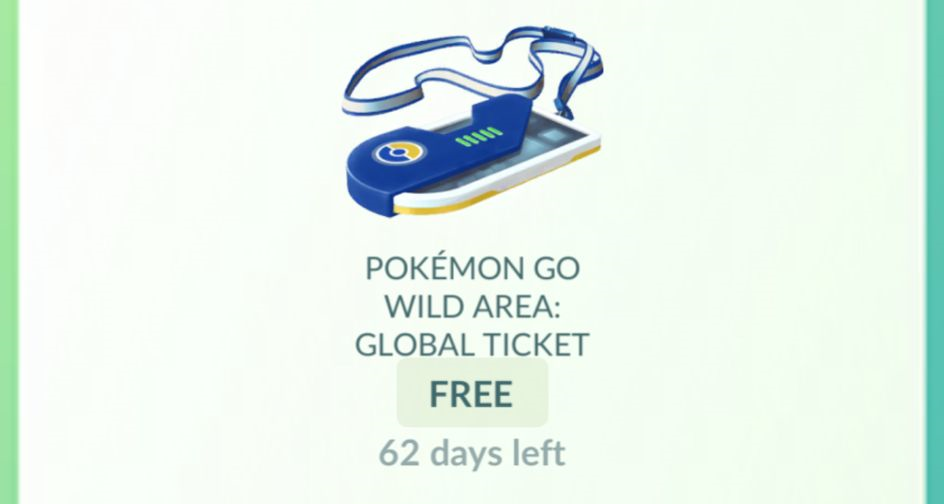 Het Pokémon GO Wild Area Global-ticket is nu gratis te krijgen voor ... Het Pokémon GO Wild Area Global-ticket is nu gratis te krijgen voor ...